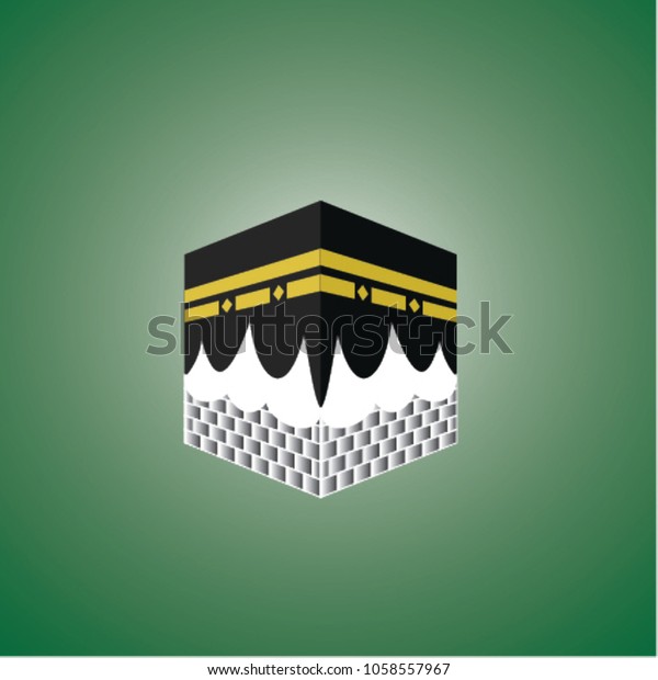 Islamic Vector Design Kaaba Mecca Icon Stock Vector (Royalty Free ...
