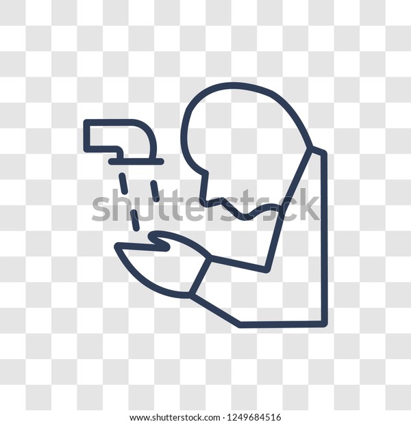 Islamic Wudu Icon Trendy Linear Islamic: เวกเตอร์สต็อก (ปลอดค่า ...