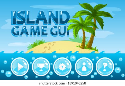 914 Beach game ui Images, Stock Photos & Vectors | Shutterstock