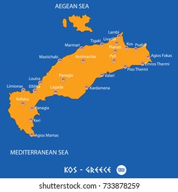 310 Kos Greece Map Images, Stock Photos & Vectors | Shutterstock