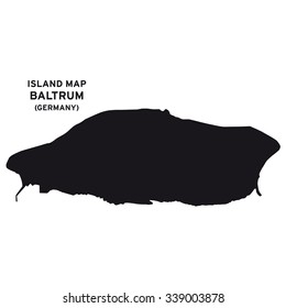 Island Map Baltrum Germany Stock Vector (Royalty Free) 339003878 ...