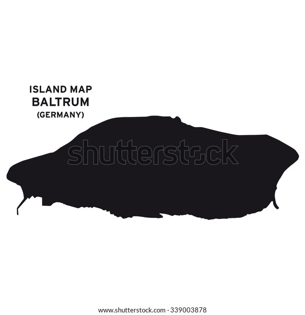 Island Map Baltrum Germany Stock Vector (Royalty Free) 339003878 ...