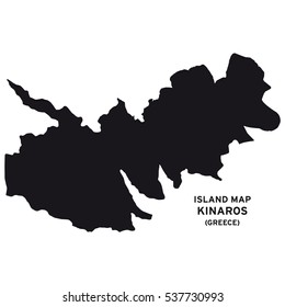 Island Map Giaros Greece: vector de stock (libre de regalías) 532995145 ...