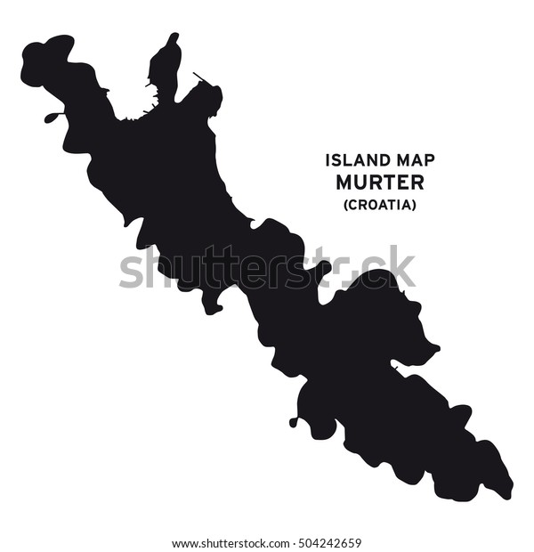 Island Map Murter Croatia Stock Vector (Royalty Free) 504242659 ...