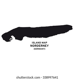 Island Map Norderney Germany Stock Vector (Royalty Free) 338997641 ...