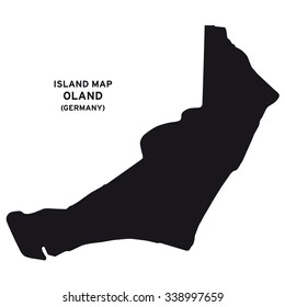 Island Map Oland Germany Stock Vector (Royalty Free) 338997659 ...