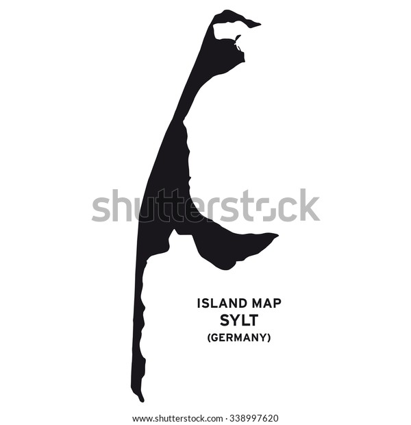 Island map of Sylt (Germany)