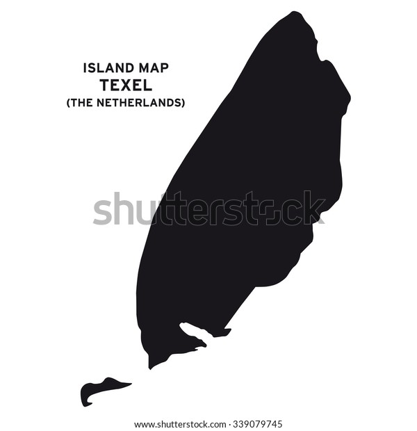 Island Map Texel Netherlands Stock Vector (Royalty Free) 339079745