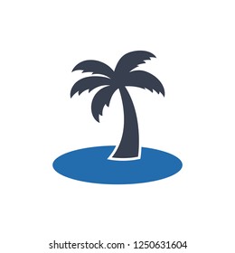 Island Vacation Icon Stock Vector (Royalty Free) 1250631604 | Shutterstock
