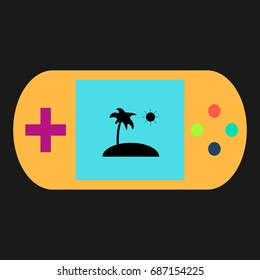 Isle Simple Vector Icon Illustration Symbol Stock Vector (Royalty Free ...