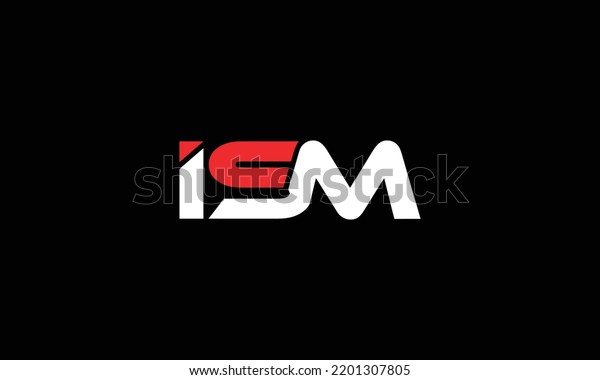 Ism Alphabet Logo Design Icon Business Stock Vector (Royalty Free ...