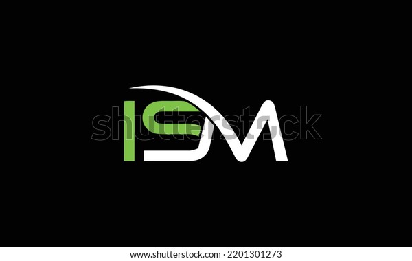 Ism Monogram Logo Design Inspiration Stock Vector (Royalty Free ...