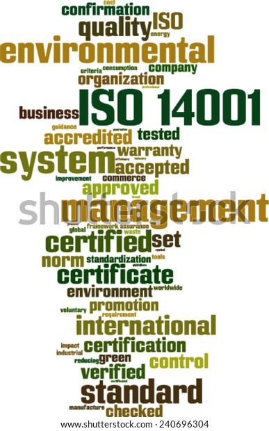 Iso 14001 Word Cloud Concept Vector Stock Vector (Royalty Free ...