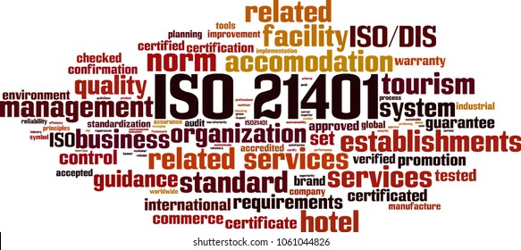 Iso 21401 Word Cloud Concept Vector Stock Vector (Royalty Free ...