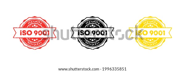 Iso 9001 Stamp Vector Iso 9001 Stock Vector (Royalty Free) 1996335851 ...