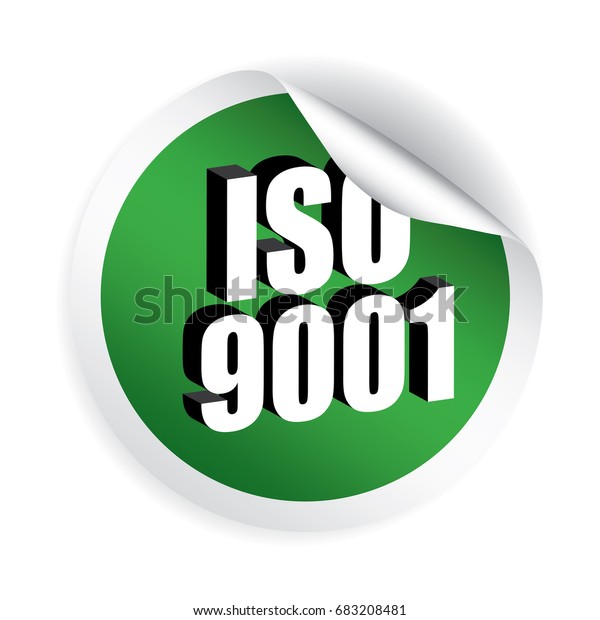 Iso 9001 Stickersvector Stock Vector (Royalty Free) 683208481 ...