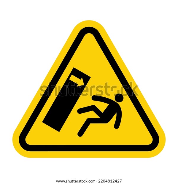Iso Triangle Tipping Warning Sign Body Stock Vector (Royalty Free ...