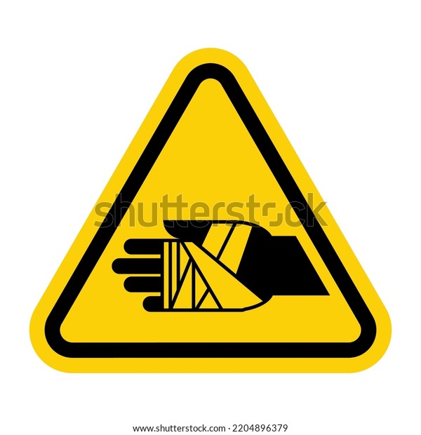 Iso Triangle Warning Sign Chemical Burns Stock Vector (Royalty Free ...