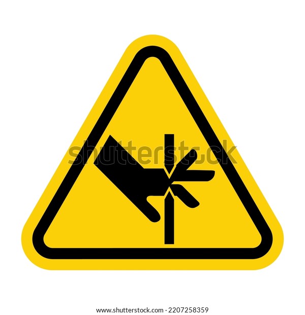 Iso Triangle Warning Sign Cutting Fingers: เวกเตอร์สต็อก (ปลอดค่า ...