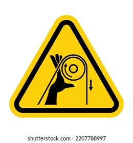 Iso Triangle Warning Sign Entanglement Pinch Stock Vector (Royalty Free ...
