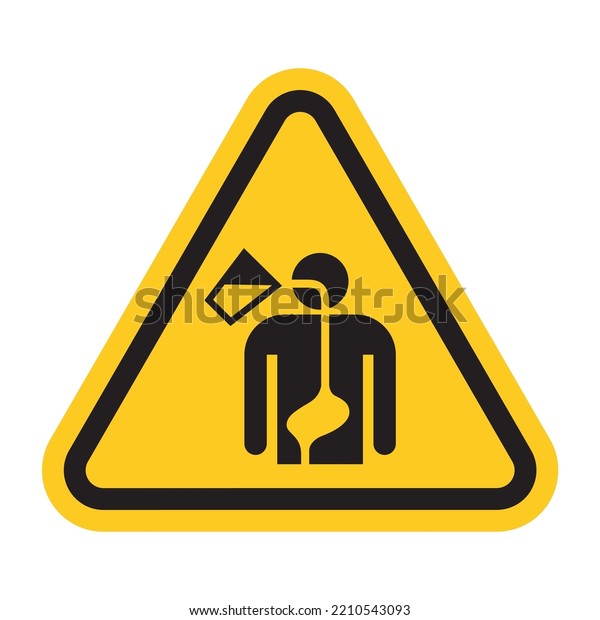 Iso Triangle Warning Sign Ingestion Hazard Stock Vector (Royalty Free ...