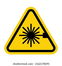 Iso Triangle Warning Sign Laser Led Stock Vector (Royalty Free ...
