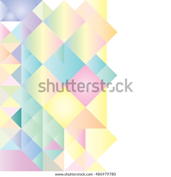 Isolate Cubic Background Light Colorful Tone Stock Vector (Royalty Free ...