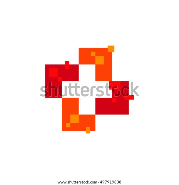 Logo de la cruz de color: vector de stock (libre de regalías) 497919808 ...