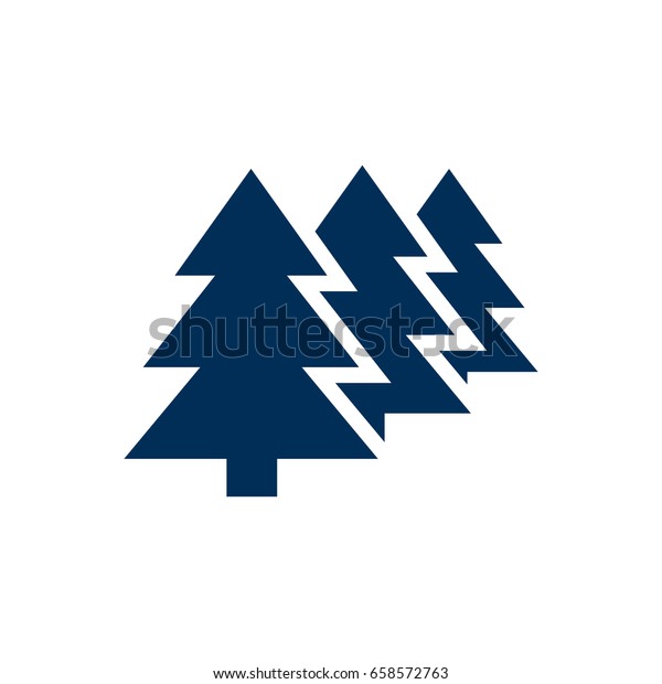 Isolated Afforestation Icon Symbol On Clean Stock Vector (Royalty Free ...