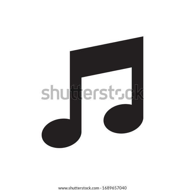Isolated Beamed Musical Notes Double Note Stock Vector (Royalty Free ...