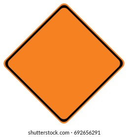 Individual Road Signs Orange: ภาพประกอบสต็อก 16551985 | Shutterstock