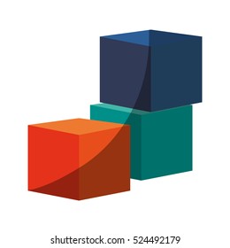 Isolated Blocks Toy Design Stock Vector (Royalty Free) 524492179 ...