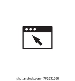 Isolated Browser Icon Symbol On Clean Stock Vector (Royalty Free ...