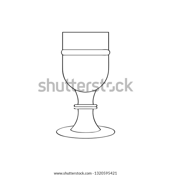 Isolated Chalice Outline Holy Week Vector Stock Vector (Royalty Free ...