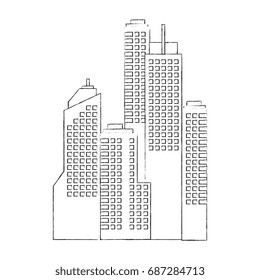 Isolated City Buildings Stock Vector (Royalty Free) 687284713 ...