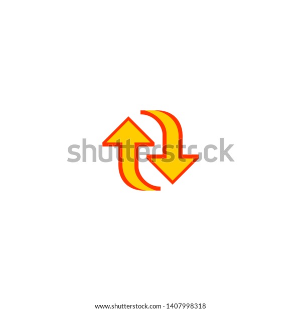 Isolated Clockwise Arrows Emoji Emoticon Vector Stock Vector (Royalty ...