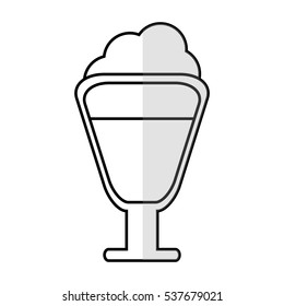 Isolated Coffee Glass Design Stock Vector (Royalty Free) 537676870 ...
