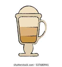 Isolated Coffee Glass Design Stock Vector (Royalty Free) 537680941 ...