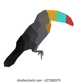 Isolated Colored Low Poly Toucan Vector Stock Vector (Royalty Free ...