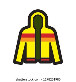 Isolated Colorful Jacket Vector Drawing Stock Vector (Royalty Free ...