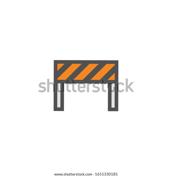 Isolated Construction Sign Roadwork Emoji Emoticon Stock Vector ...