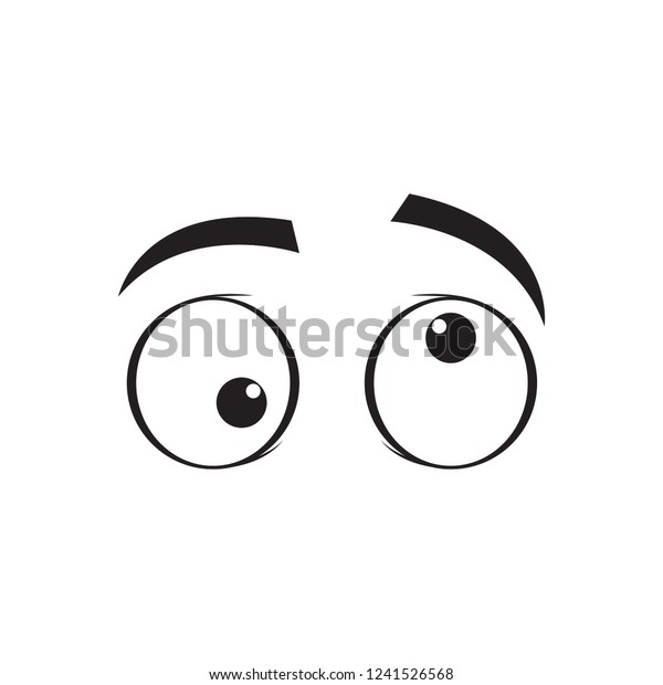 Isolated Crazy Eyes Cartoon Vector Illustration Stock Vector (Royalty ...