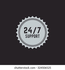 Isolated Customer Service Label Text On Stock Vector (Royalty Free ...