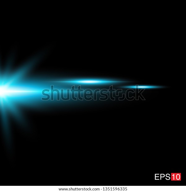 Isolated Cyan Rays Lens Flare Sun Stock Vector (Royalty Free ...