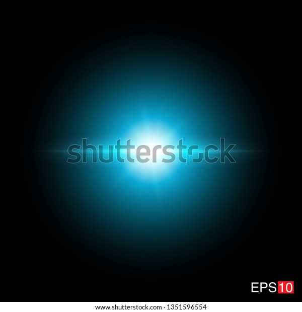 Isolated Cyan Rays Lens Flare Sun Stock Vector (Royalty Free ...