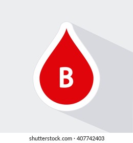 Drops Blood Triangles Labeled Blood Type Stock Vector (Royalty Free ...