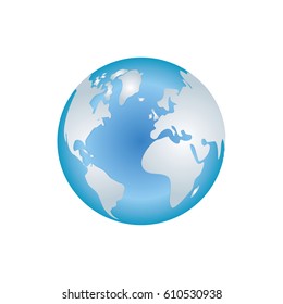 Isolated Earth World Icon Vector Illustration Stock Vector (Royalty ...