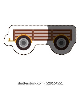 Isolated Farm Cart Design Stock Vector (Royalty Free) 528164551 ...