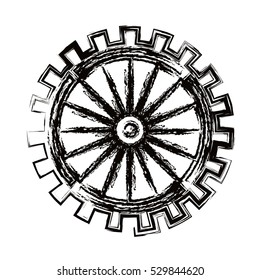 Wheel Samsara Oriental Sacral Religious Symbol Stock Vector (Royalty ...