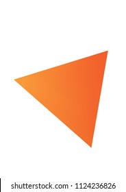 Isolated Gradient Triangle On White Background Stock Vector (Royalty ...